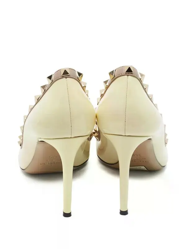Valentino Garavani Rockstud Patent-leather Heeled Pumps