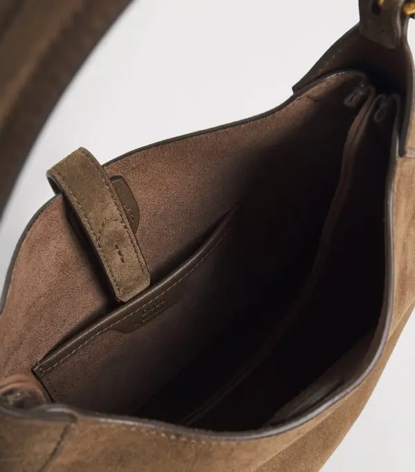Polo Ralph Lauren Small Suede Polo Id Shoulder Bag