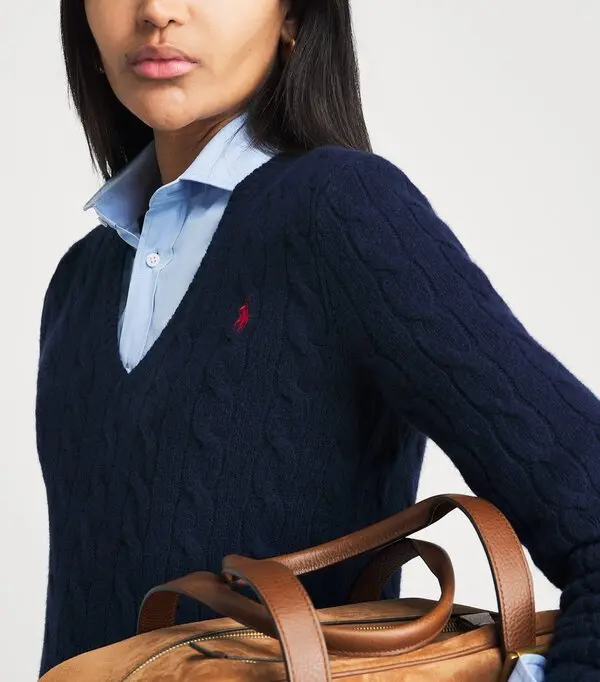 Polo Ralph Lauren Wool-cashmere Cable-knit Kimberly Sweater