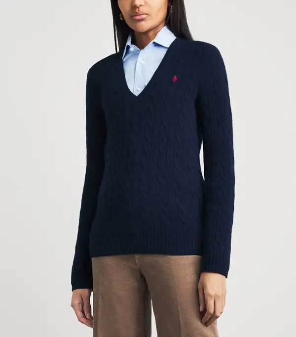 Polo Ralph Lauren Wool-cashmere Cable-knit Kimberly Sweater