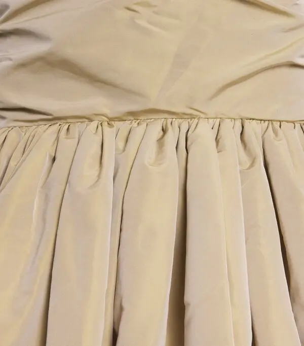 MARMAR HALIM Taffeta Strapless Draped Gown