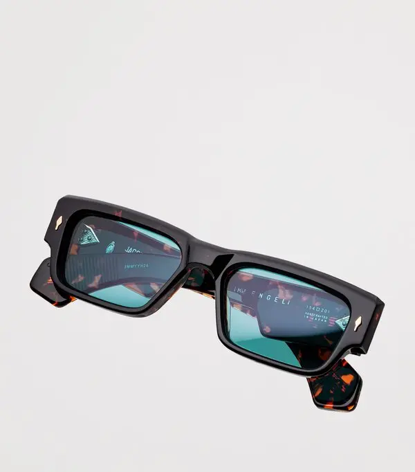 JACQUES MARIE MAGE Engel Rectangular Sunglasses - Blue