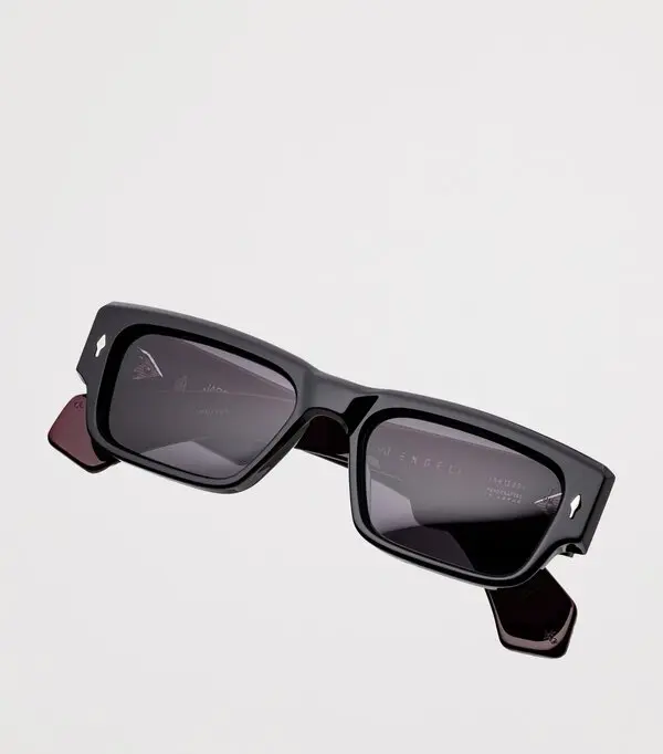 JACQUES MARIE MAGE Engel Rectangular Sunglasses - Red