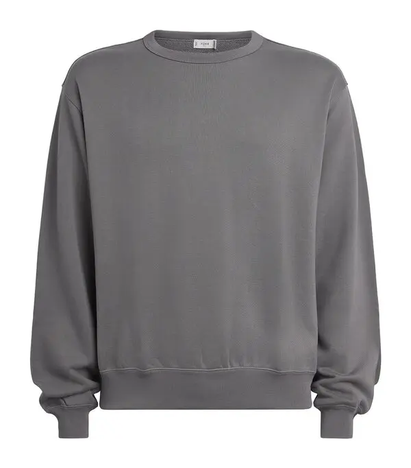 YOKE Cotton Crew-neck Sweater