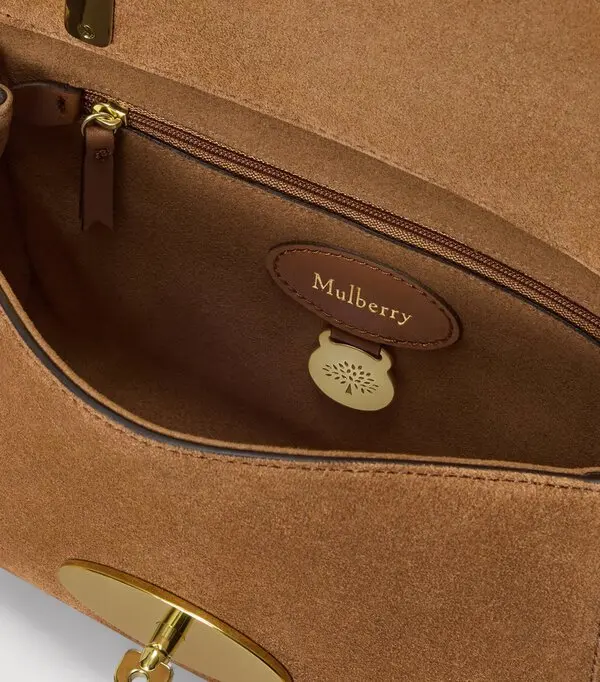 Mulberry Suede Lily Shoulder Bag - Brown