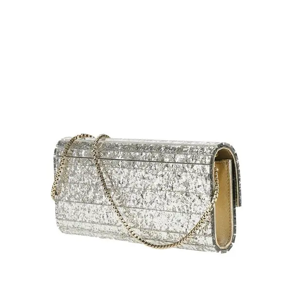 JIMMY CHOO Sweetie' Clutch - Silver