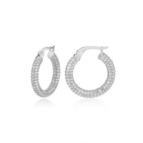 BY EDA DOGAN Daphne Gold Medium Hoop Earring
