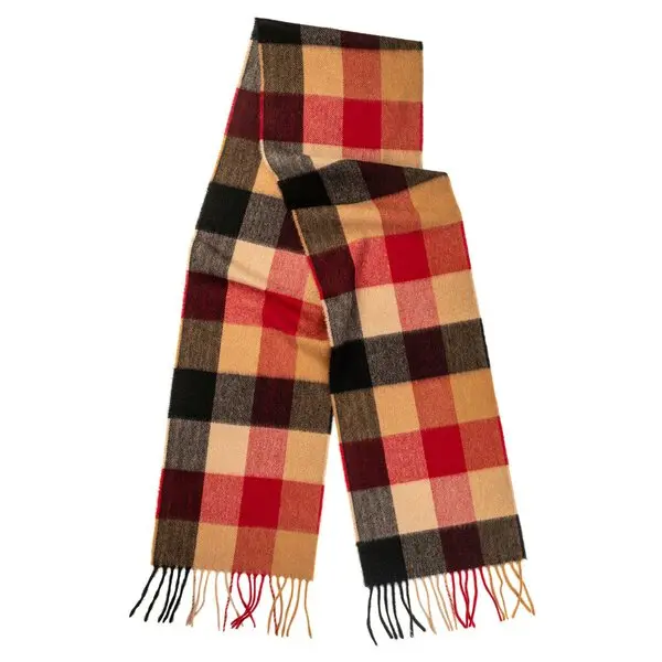 KINALBA Oban Vicuna Block Cashmere Scarf