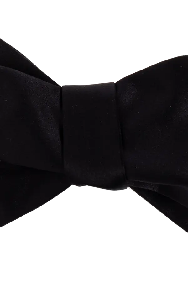 Giorgio Armani Silk Bow Tie - Navy Blue