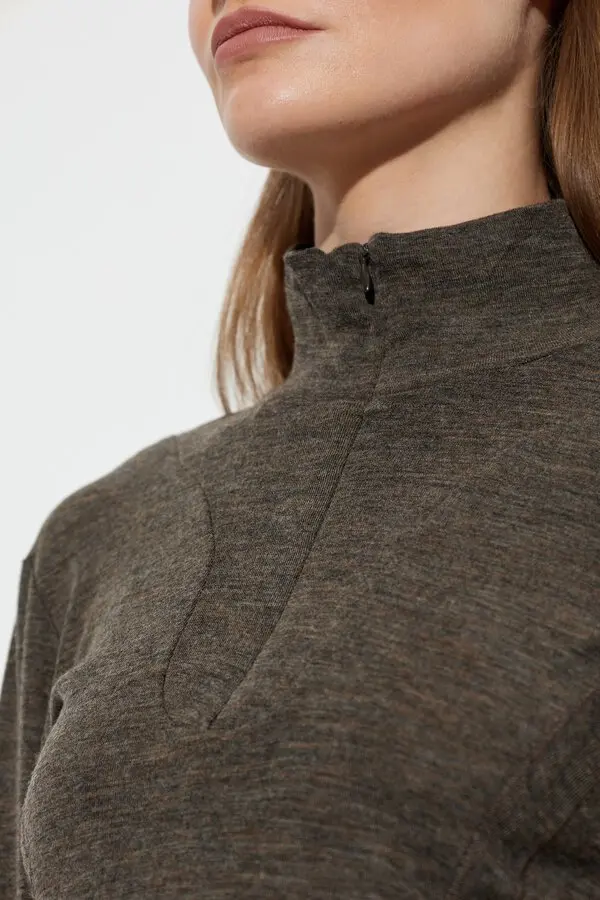 RETHINKIT STUDIOS Wool Turtleneck Top