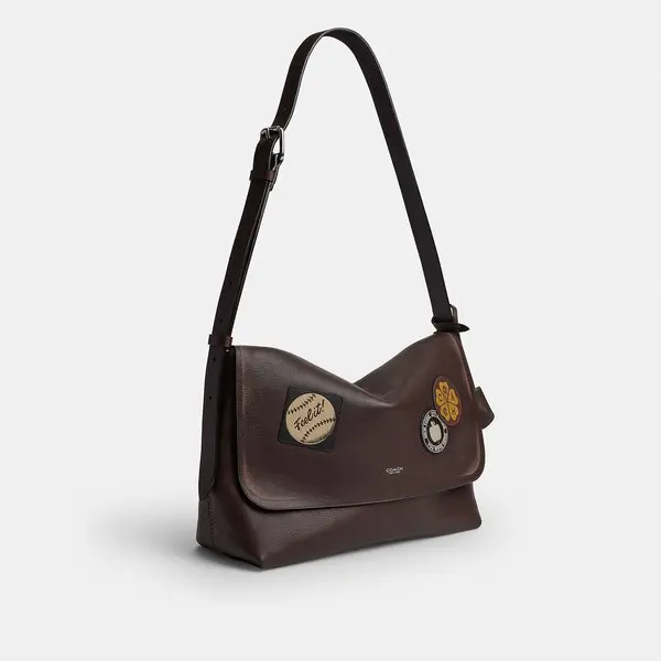 COACH Ludlow Messenger Bag In Loved Leather With Stickers