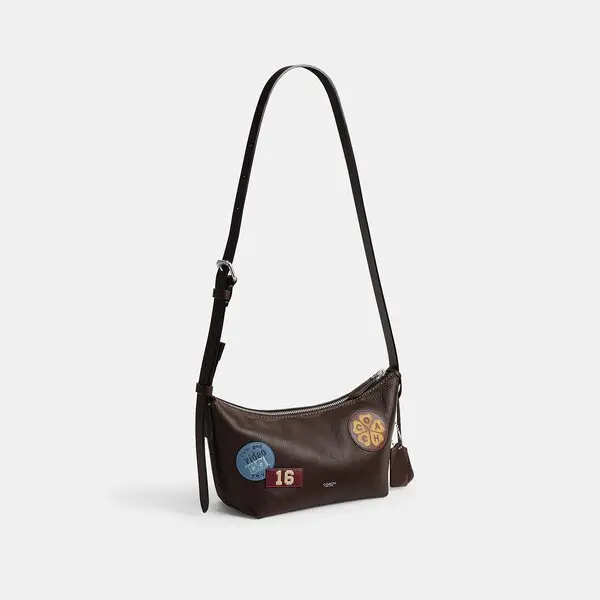 COACH Mott Sling Bag 22 In Loved Leather With Stickers