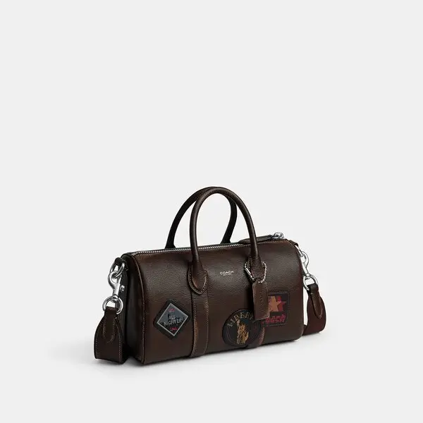 COACH Compass Bag 25 In Loved Leather With Stickers