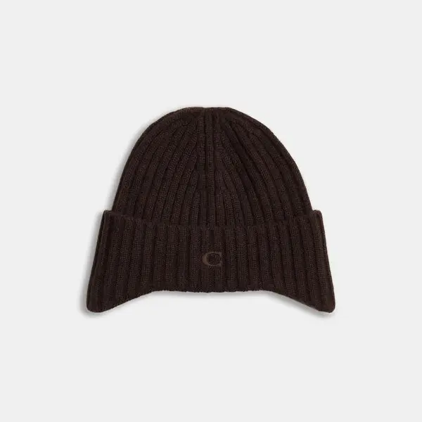COACH Cashmere Beanie - Maple