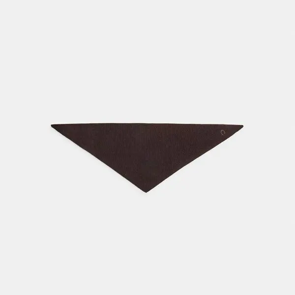 COACH Cashmere Knit Small Triangle Scarf - Maple