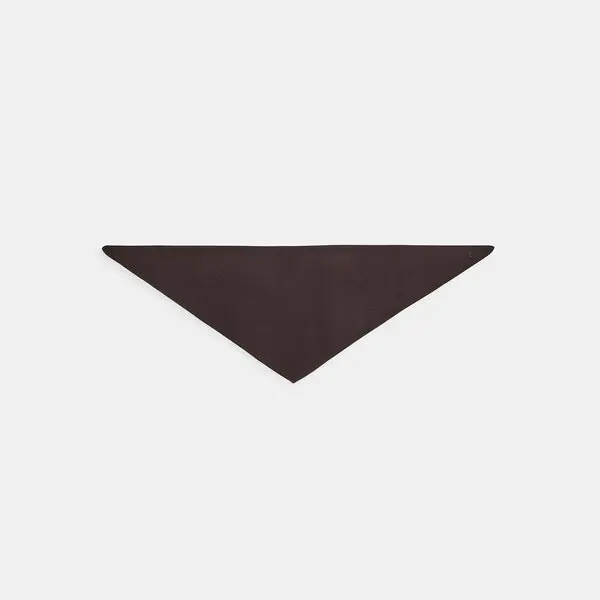 COACH Cashmere Knit Triangle Scarf - Maple