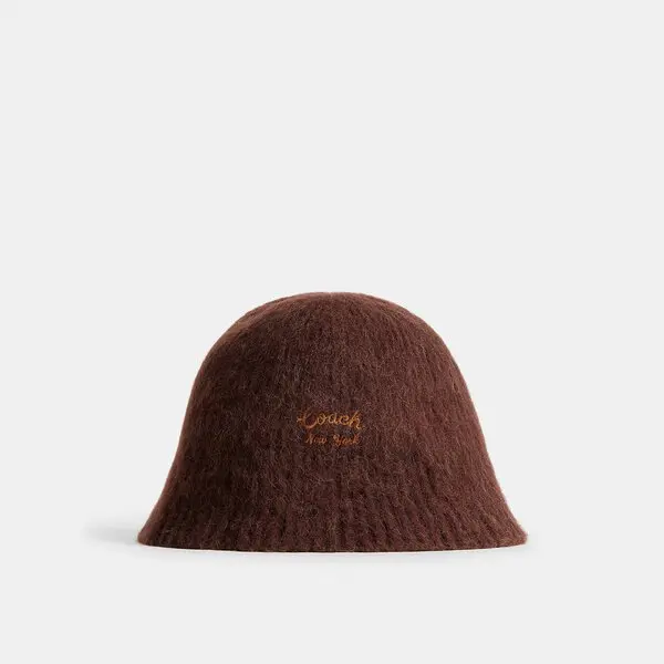 COACH Knit Bucket Hat - Maple