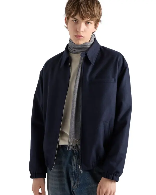 Prada Re-wool Blouson Jacket