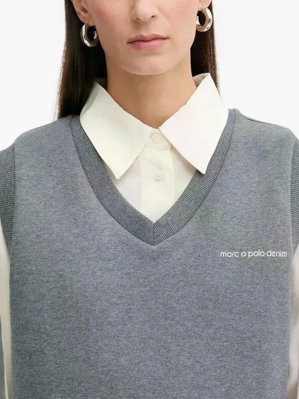 Marc O'polo V-neck Logo-print Sweater Vest