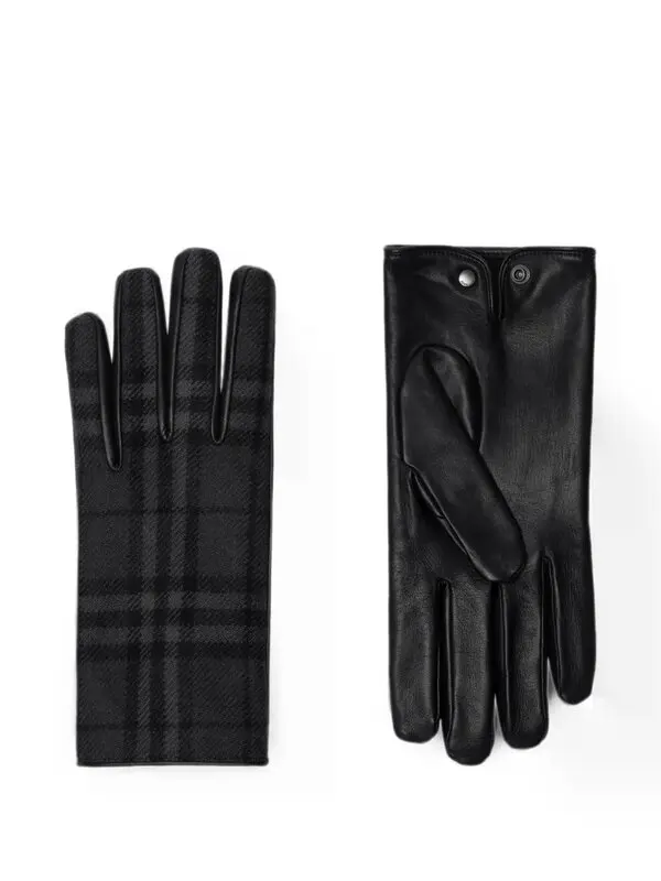 Burberry Check Wool Gloves
