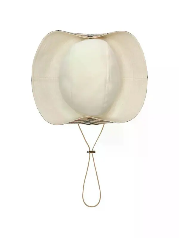 Burberry Check Brim Tropical Gabardine Hat
