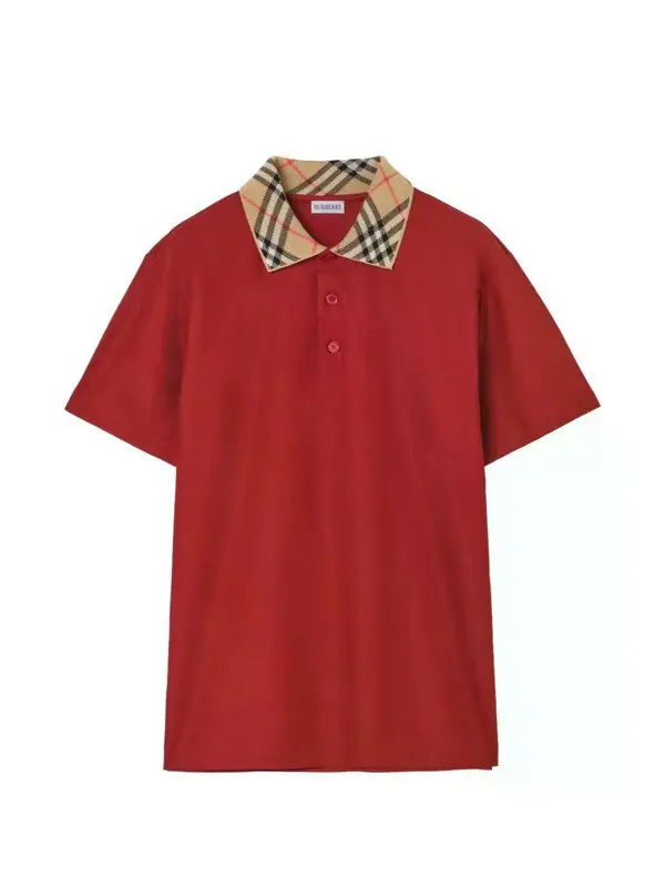 Burberry Check-collar Polo Shirt