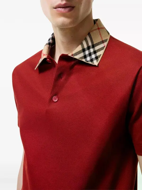 Burberry Check-collar Polo Shirt