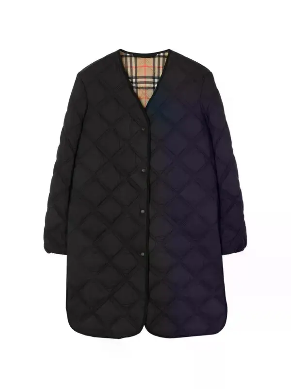 Burberry Detachable Gilet Quilted Nylon Ashfields Coat - Black