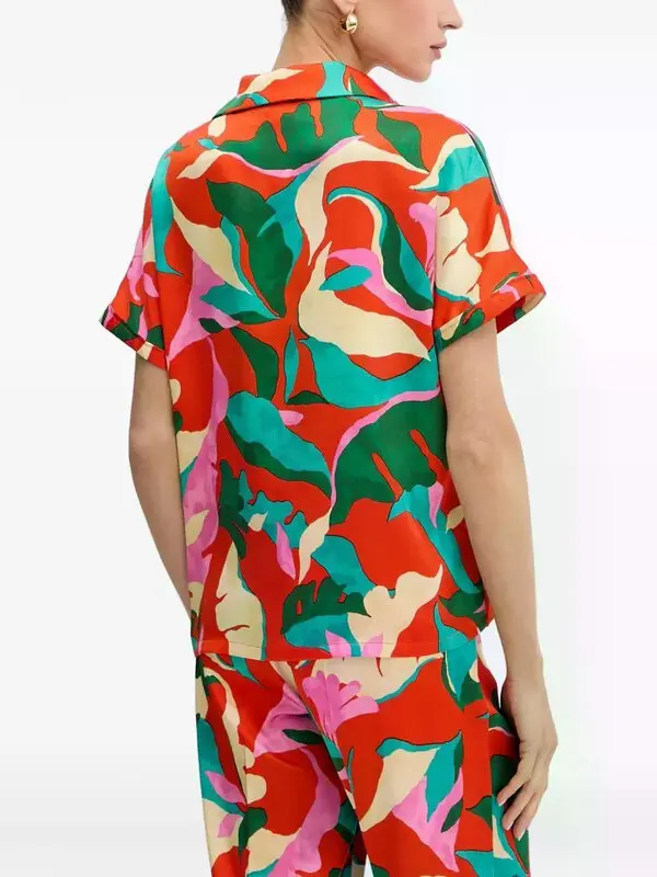 MORGAN Abstract-print Short-sleeve Shirt