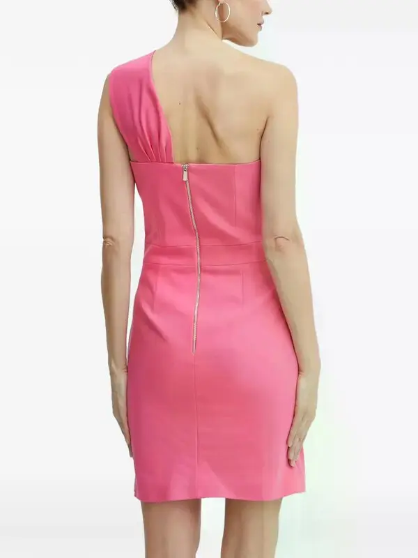 MORGAN One-shoulder Slit-detail Mini Dress