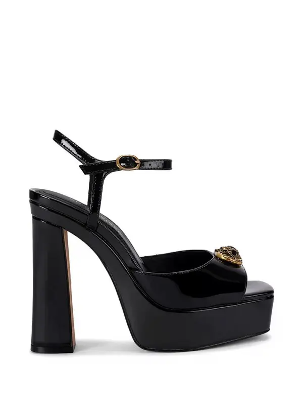 Kurt Geiger Chelsea Platform Peep Sandals - Black