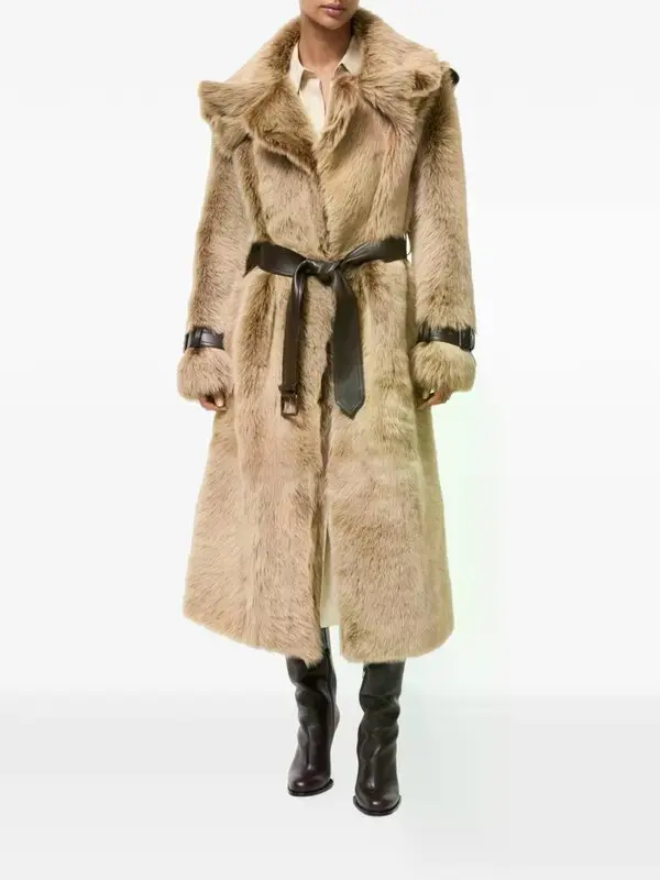 Burberry Long Shearling Linley Coat