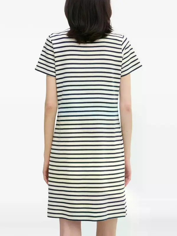 JOOP! Travissa Striped Short-sleeve Mini Polo Dress