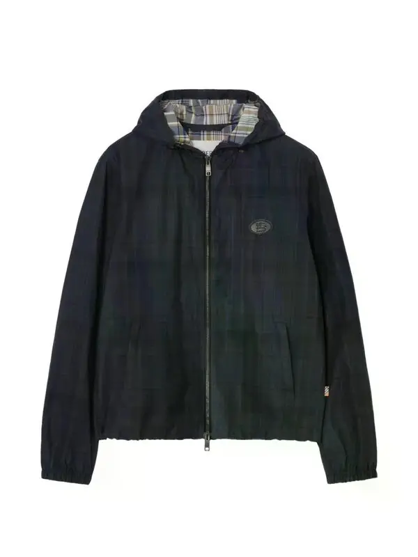Burberry Check Cotton Hooded Jacket