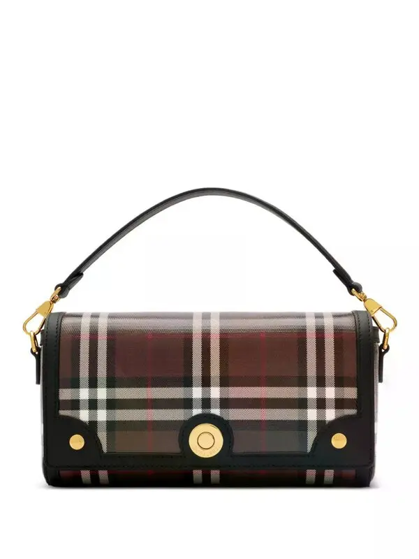 Burberry Top Handle Note Bag - Brown