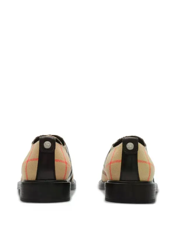 Burberry Check Pembroke Derby Shoes