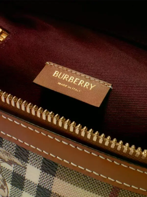 Burberry Mini Check Mates Vanity Bag - Neutrals