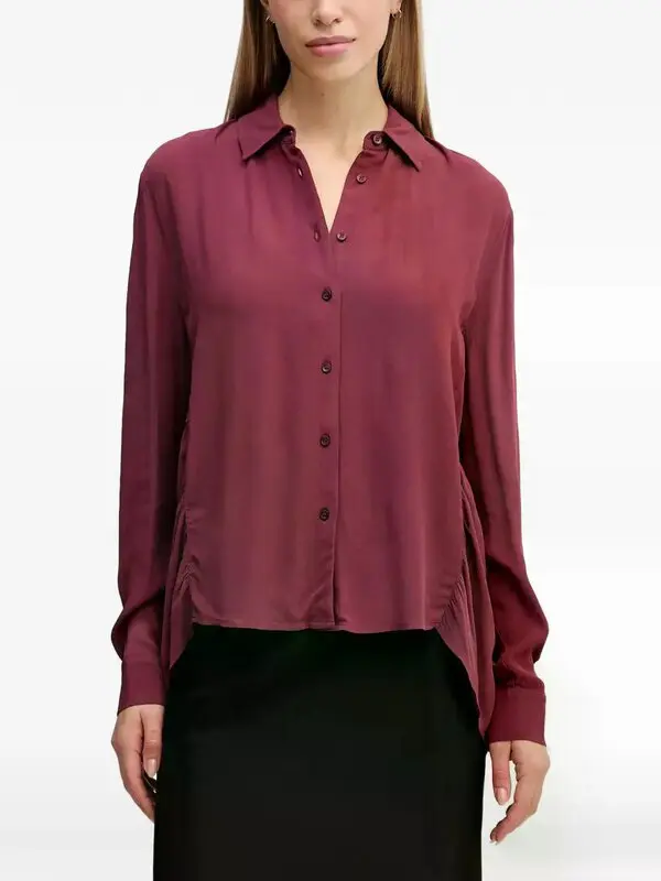 Sisley Ruched Buttoned Shirt