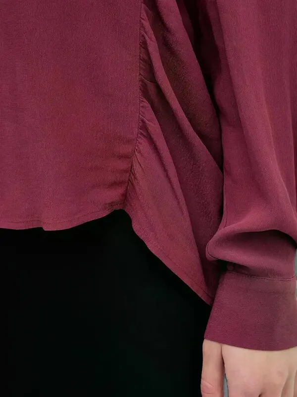Sisley Ruched Buttoned Shirt