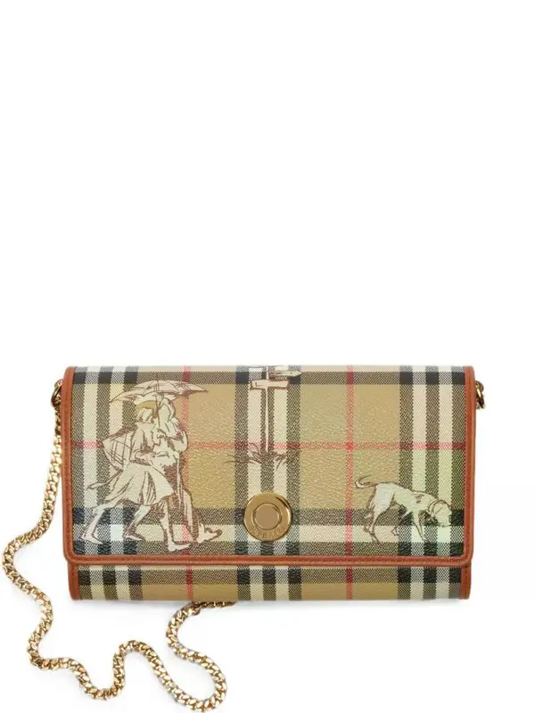 Burberry Mates Checkered Chain-strap Shoulder Bag