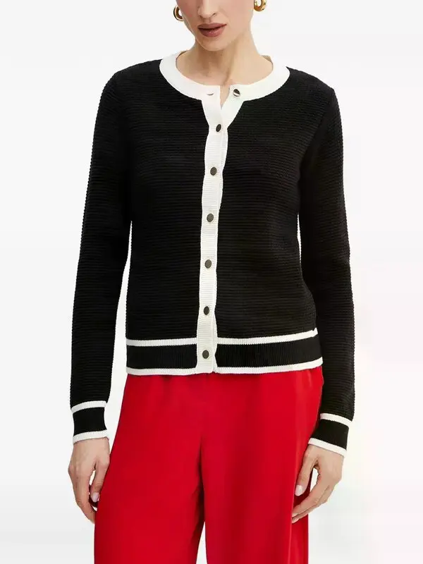 MORGAN Ribbed Button-down Cardigan