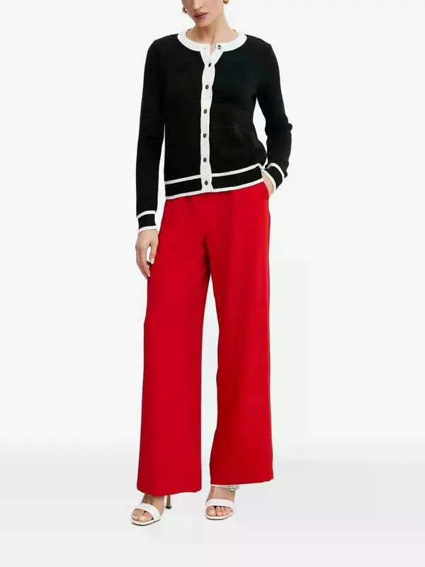 MORGAN Ribbed Button-down Cardigan