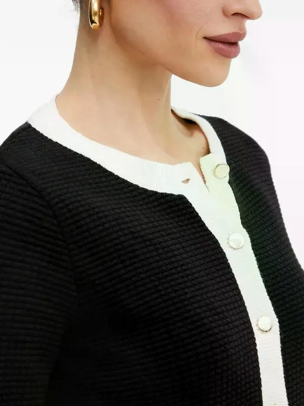 MORGAN Ribbed Button-down Cardigan