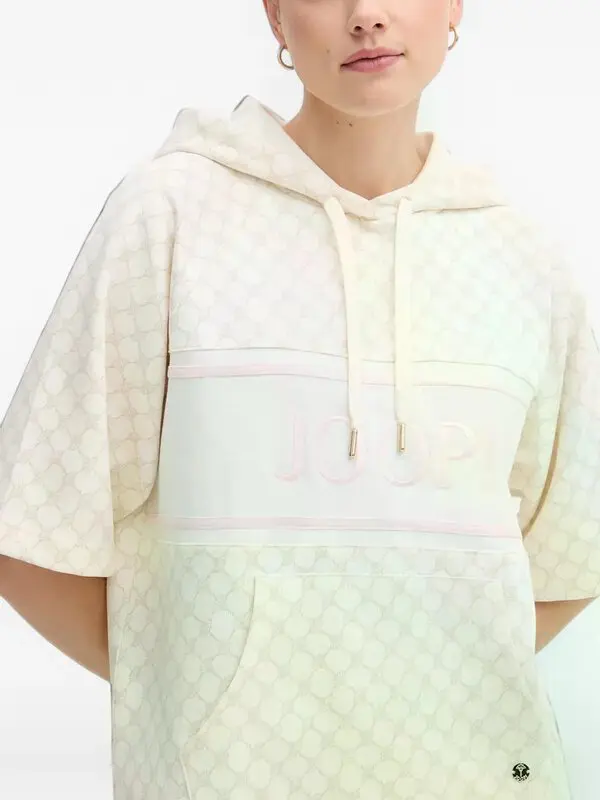 JOOP! Cornflower Logo-embroidered Monogram Hoodie