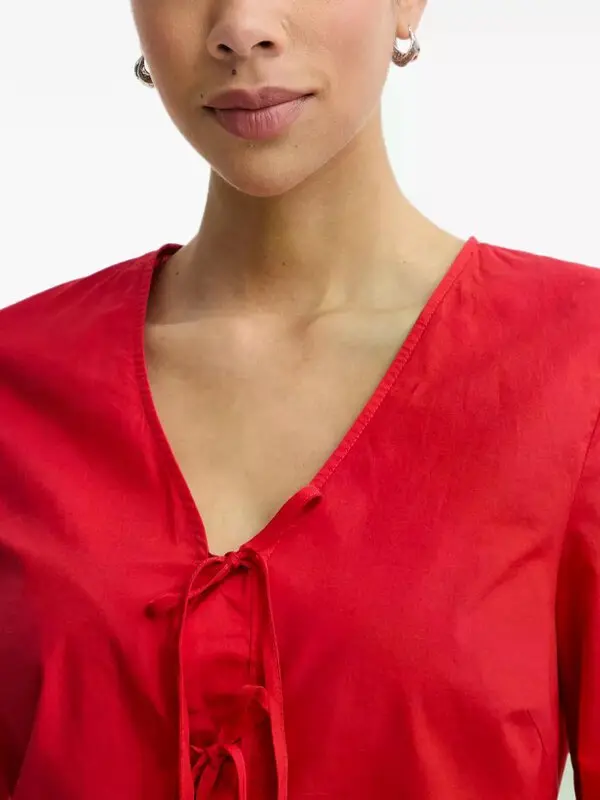Marc O'polo Lace-up Peplum Blouse