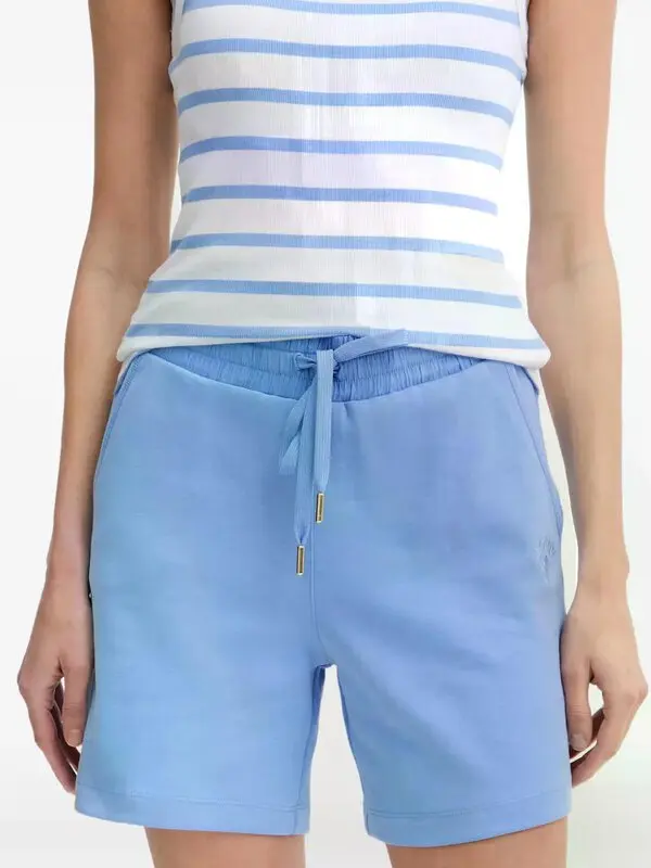 JOOP! Trissi Drawstring-waist Logo-embroidered Shorts - Blue