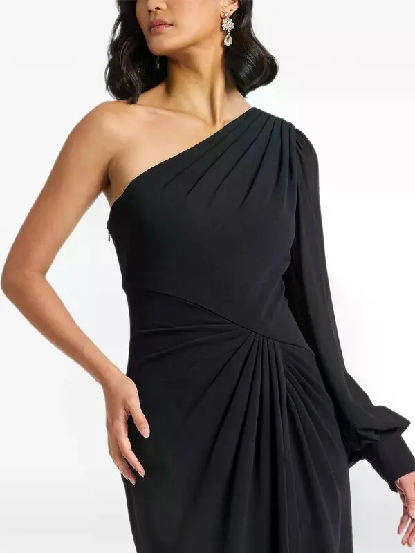 Tadashi Shoji One-shoulder Draped Gown