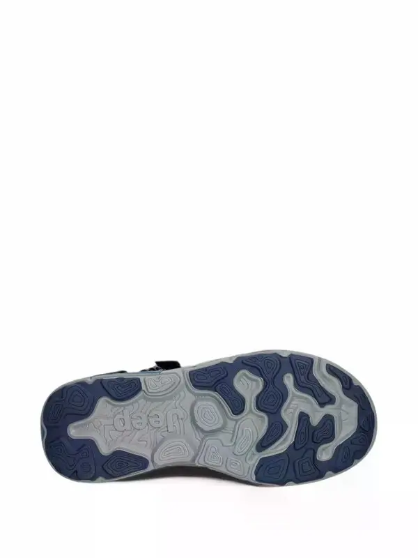 JEEP Groove Touch-strap Flat Sandals - Blue