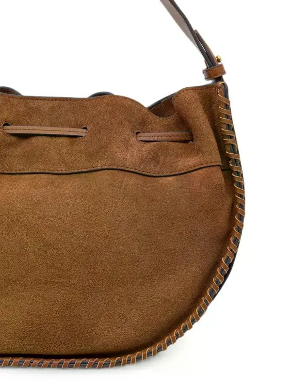 Marc O'polo Whipstitch-trim Suede Tote Bag