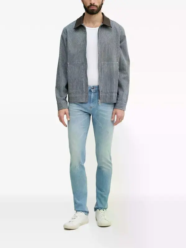 Just Cavalli Logo-embossed Distressed Jeans